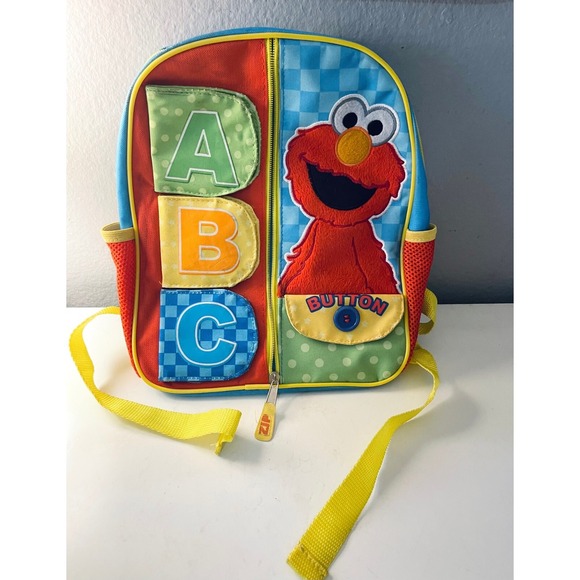 Sesame Street | Accessories | Sesame St Elmo Kids Toddler Backpack ...